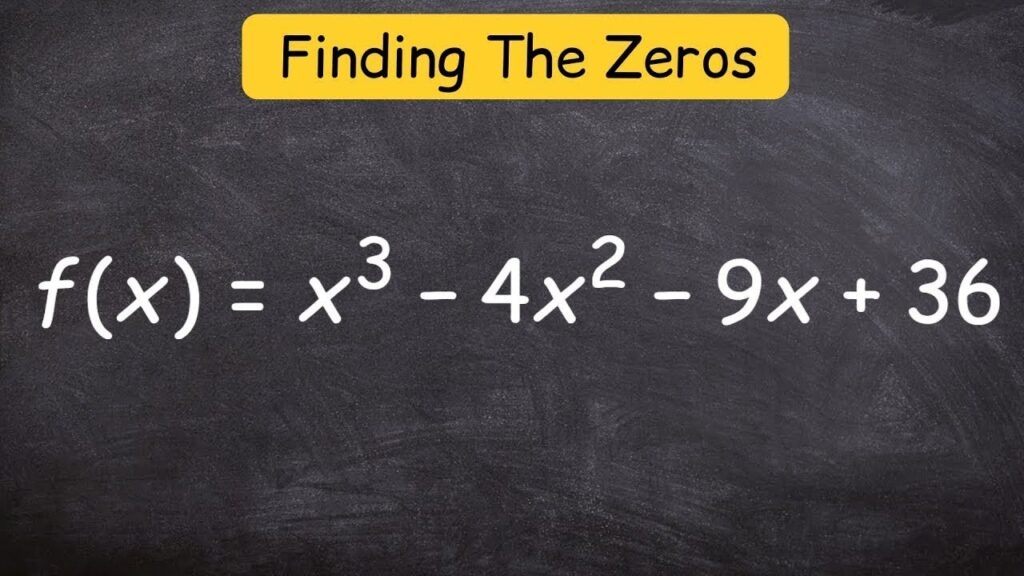 Zeros of a Polynomials by Factoring (A2/PC) | Free Math Videos